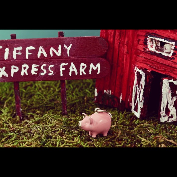 Tiffany & Co. | Jewelry | Rare Tiffany Co Pink Enamel Silver Pig Charm ...